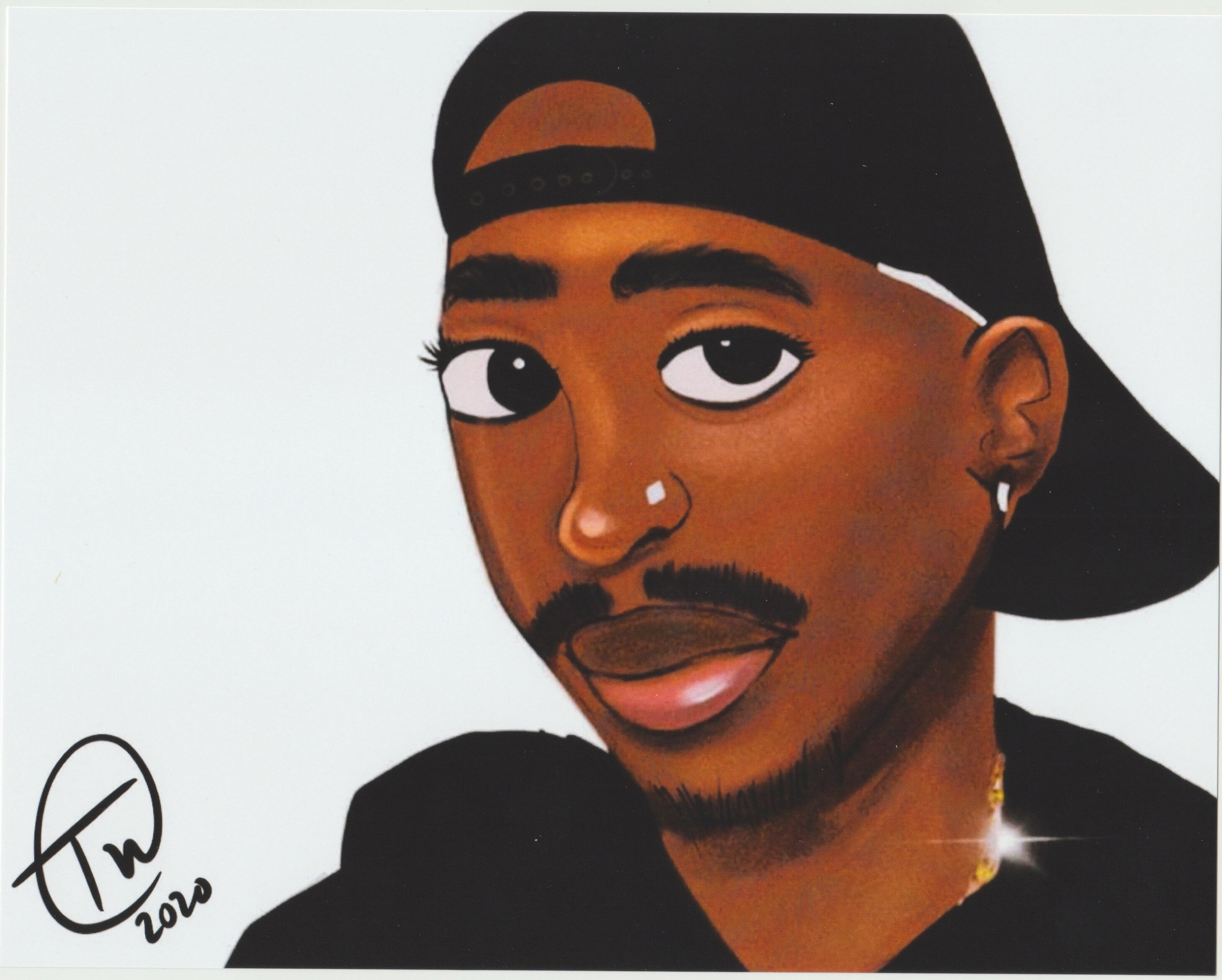 Tupac Shakur Tribute Art 8x10" Print by Taylor's Comics - Etsy