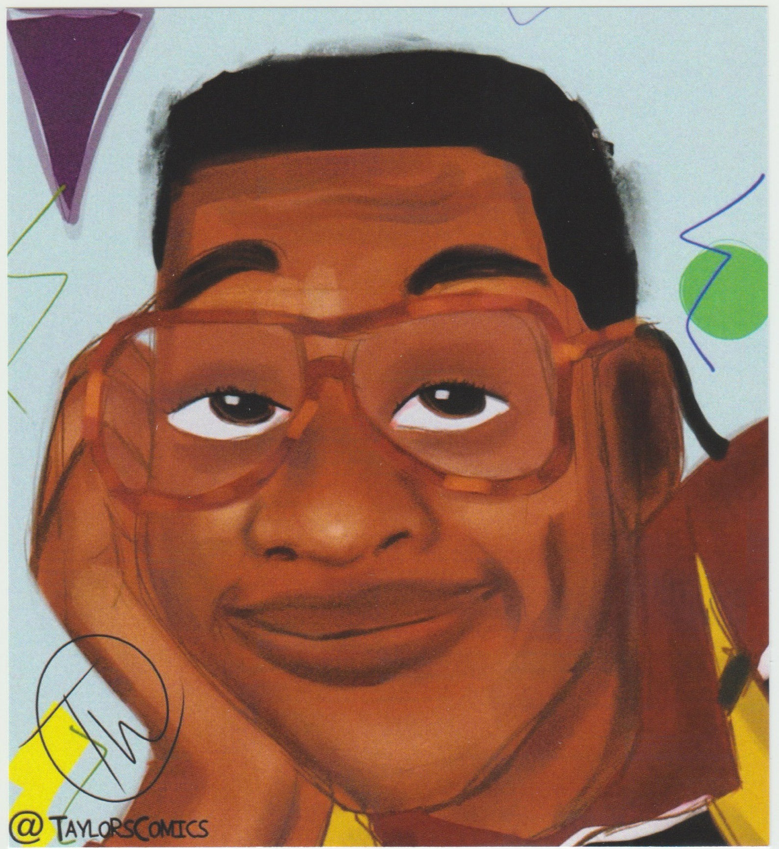 Steve Urkel 4.5x5" Fan Art Print by Taylor's Comics - Etsy