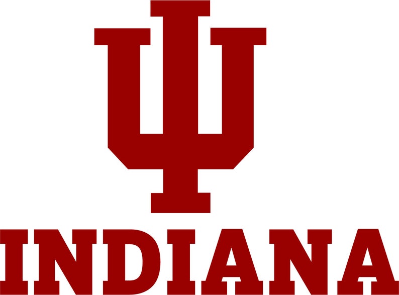 IU Logos Cricut Cut Files Indiana Basketball Hoosiers | Etsy