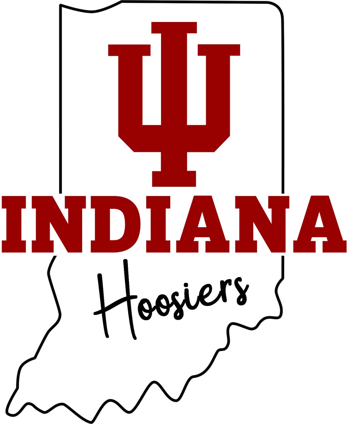 IU Indiana University Logos Basketball Football College | Etsy