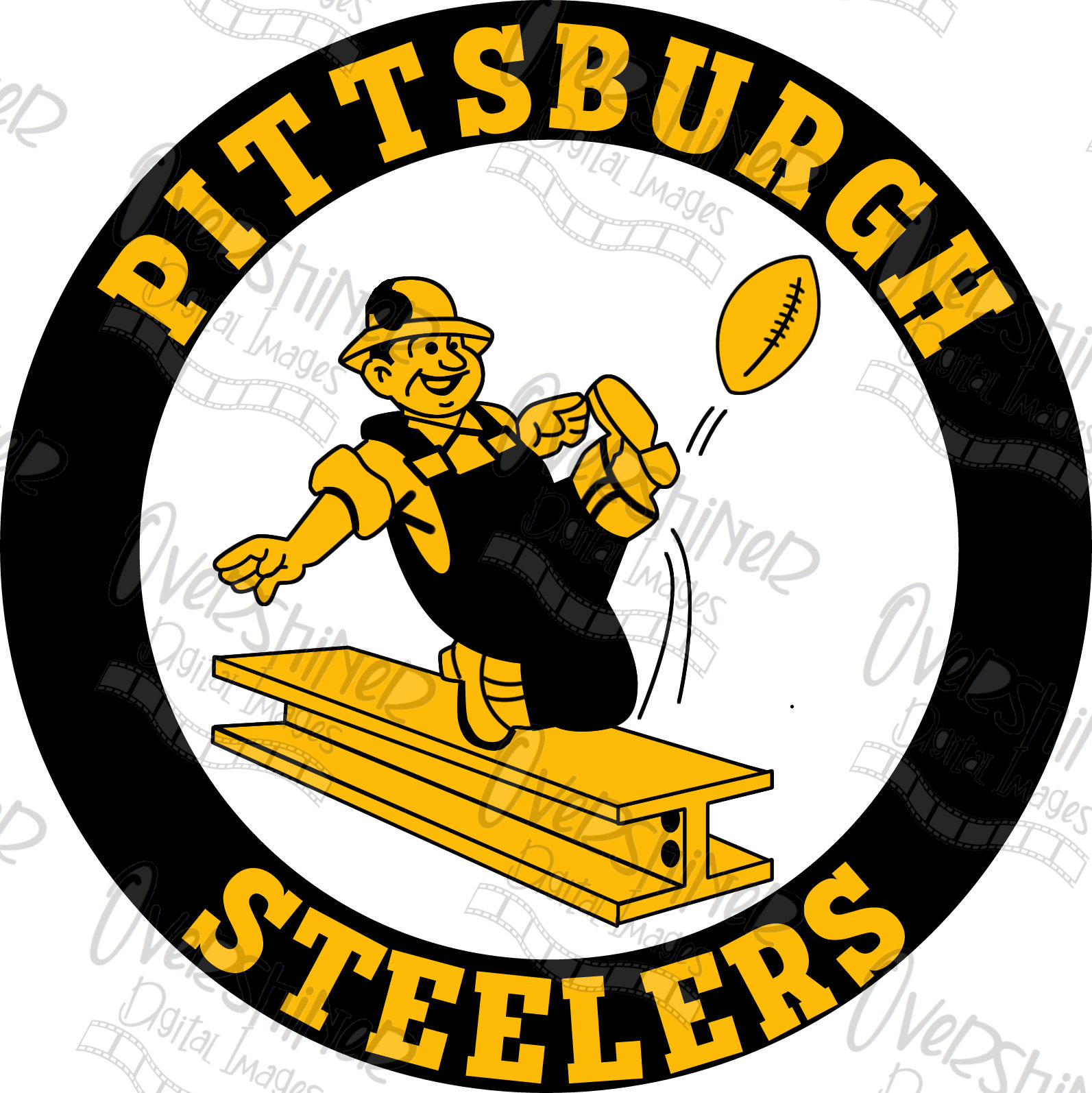 Pittsburgh Steelers SVG Old Fashioned Logo Steelers SVG | Etsy
