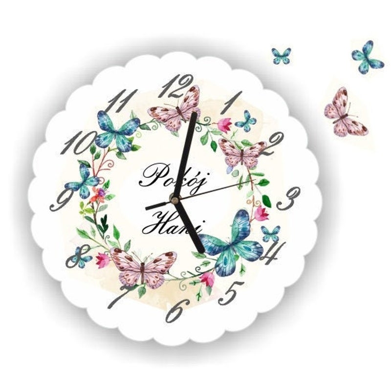Butterfly Clock - Etsy UK
