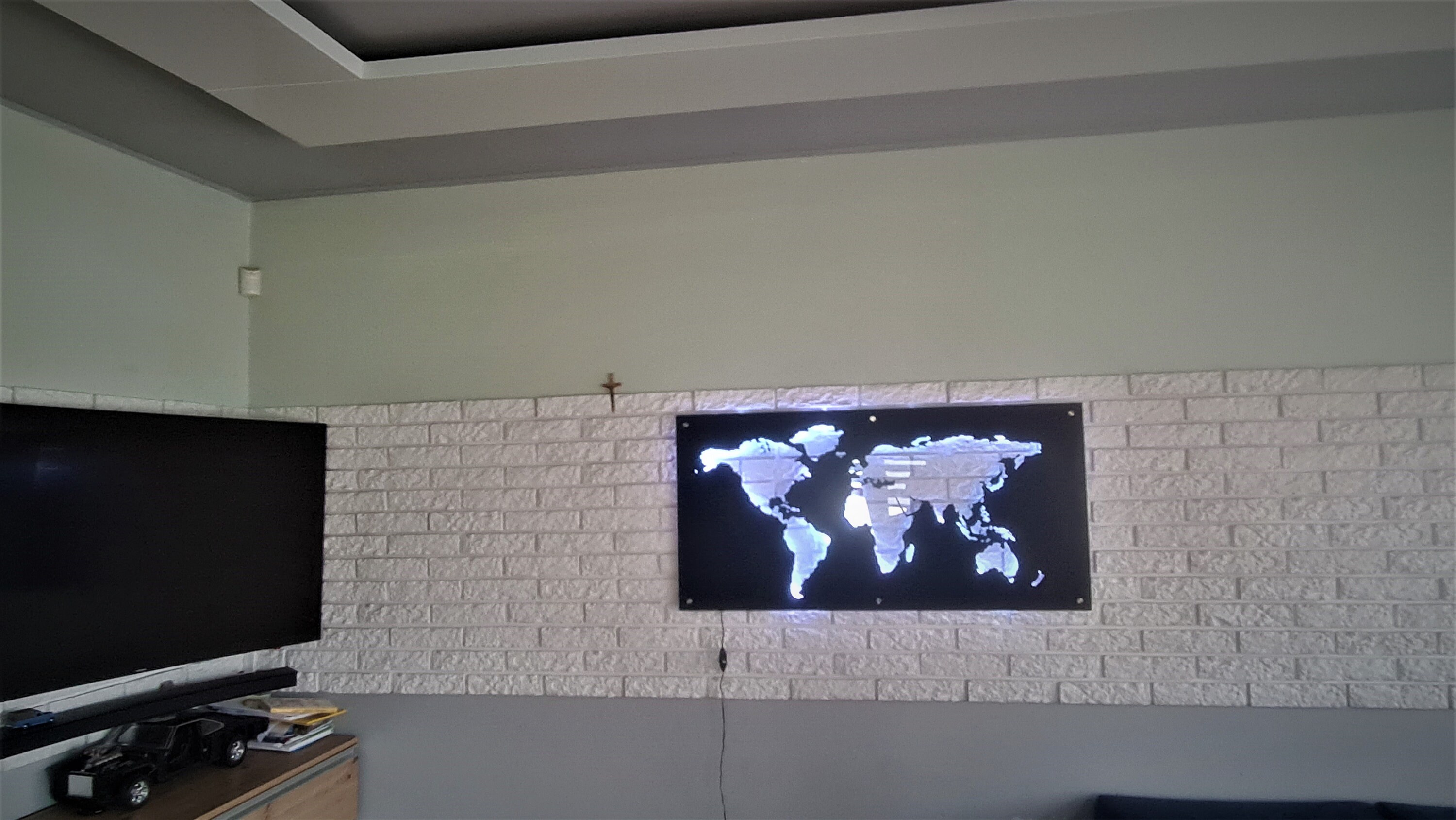 RGB LED Illuminated Map Gift - Etsy