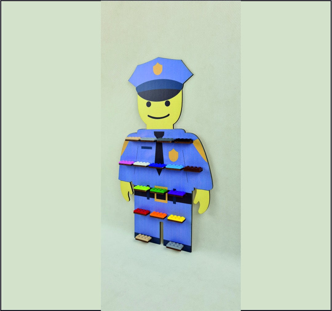 POLICE Shelf for Men, Bookcase for Brick Fan, Color M - Etsy