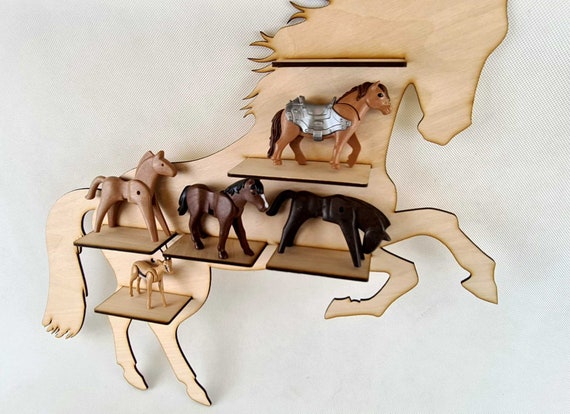 Shelf Bookcase Horse Horse for Figurines Horses Ponies PS - Etsy