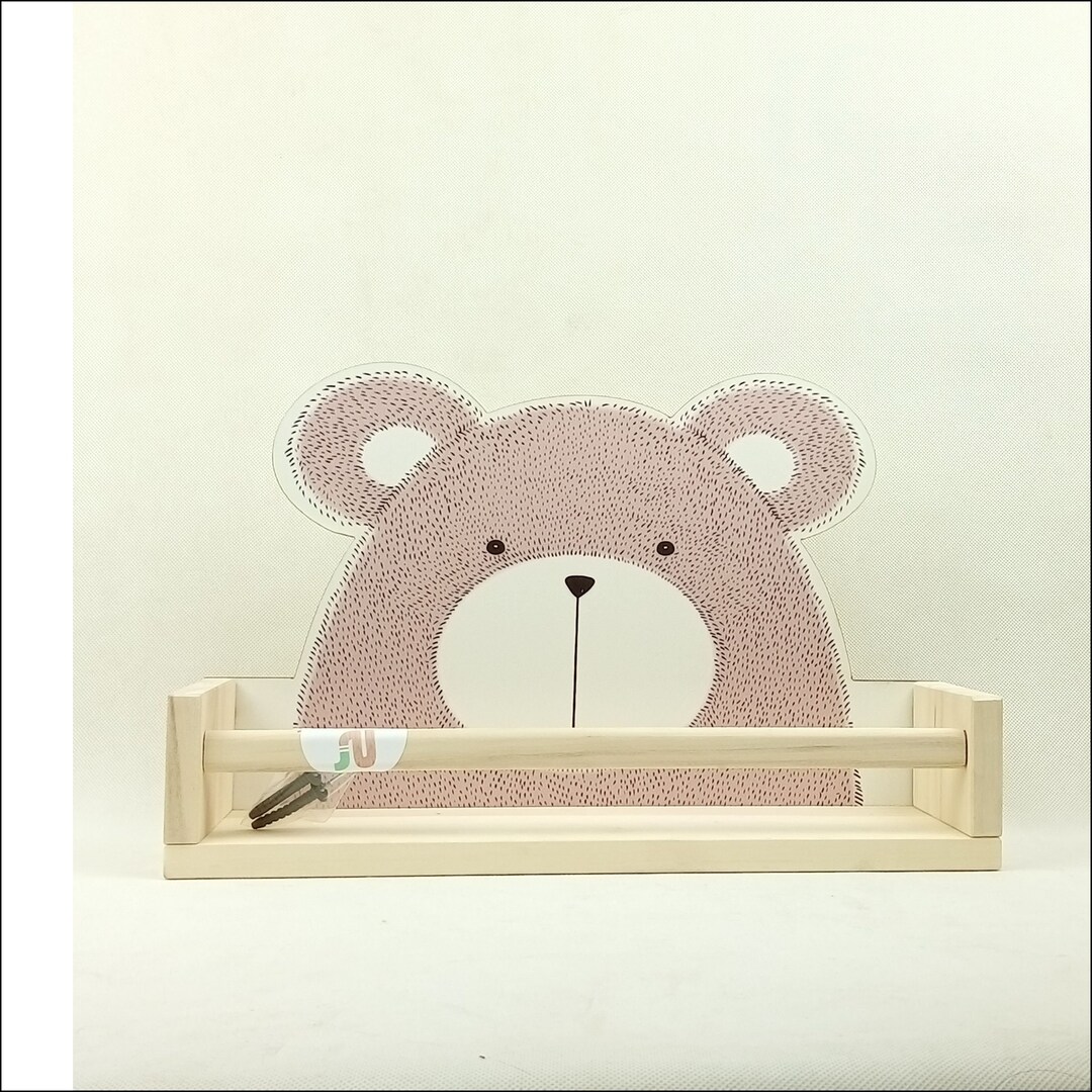 Wooden Bear Shelf 2 Scandinavian Style - Etsy