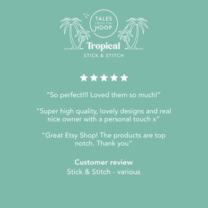 Tropical Stick & Stitch Embroidery Kit: Summer Paradise Theme - Etsy