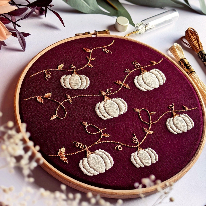 Fall Embroidery Kits - Etsy
