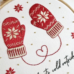 Cosy Mittens Embroidery Pattern Digital PDF Download Autumn, Winter ...