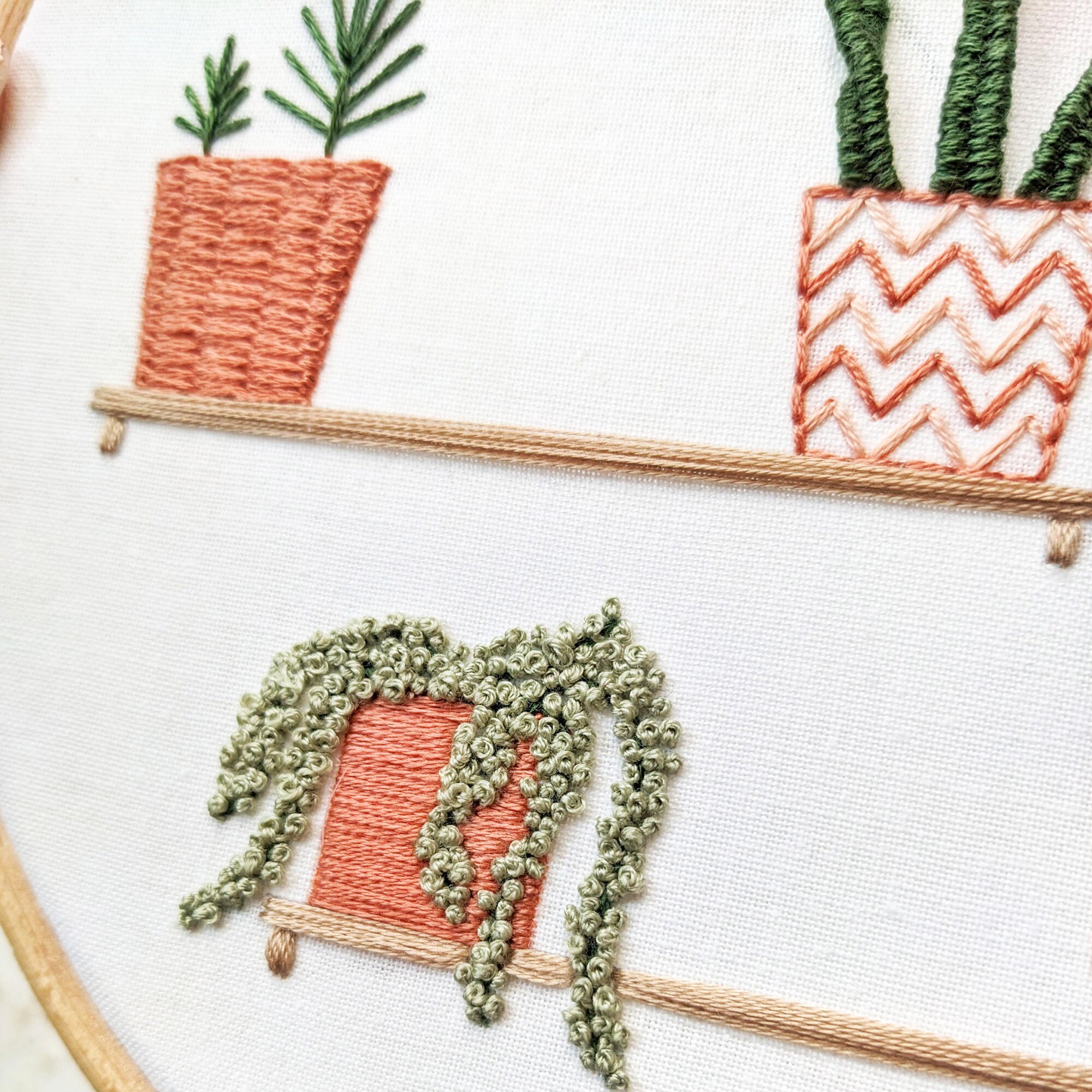 Succulent Sampler Embroidery Pattern • Botanical, House Plant Theme ...