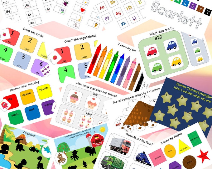 Custom Busy Book Made for You Choose the Pages You Want Abcs Numbers ...