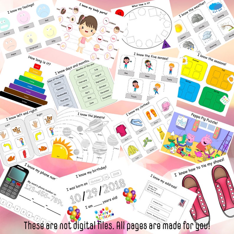 Custom Busy Book Made for You Choose the Pages You Want Abcs - Etsy