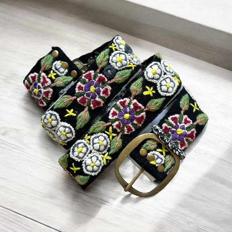 Floral Belt - Etsy