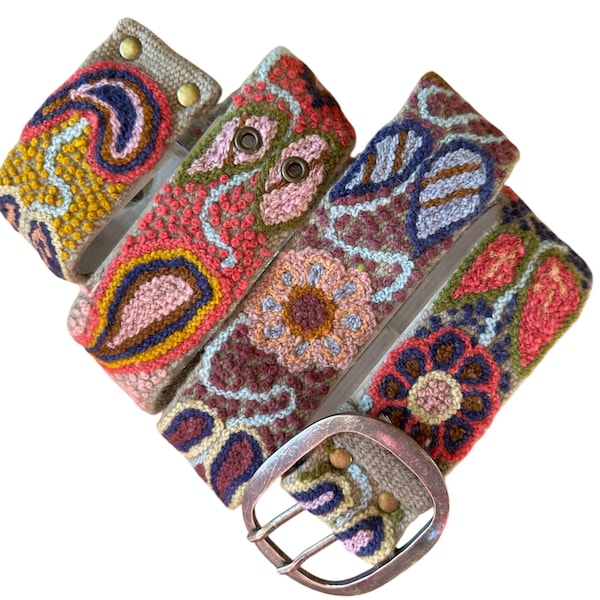 Handmade Colorful Belts - Etsy