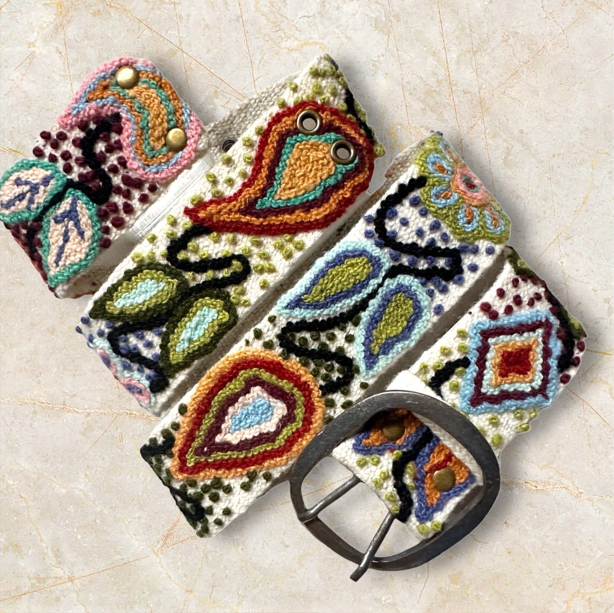 Embroidered Belt, Peruvian Embroidered Belt, Wool Belt, Flower Belt ...