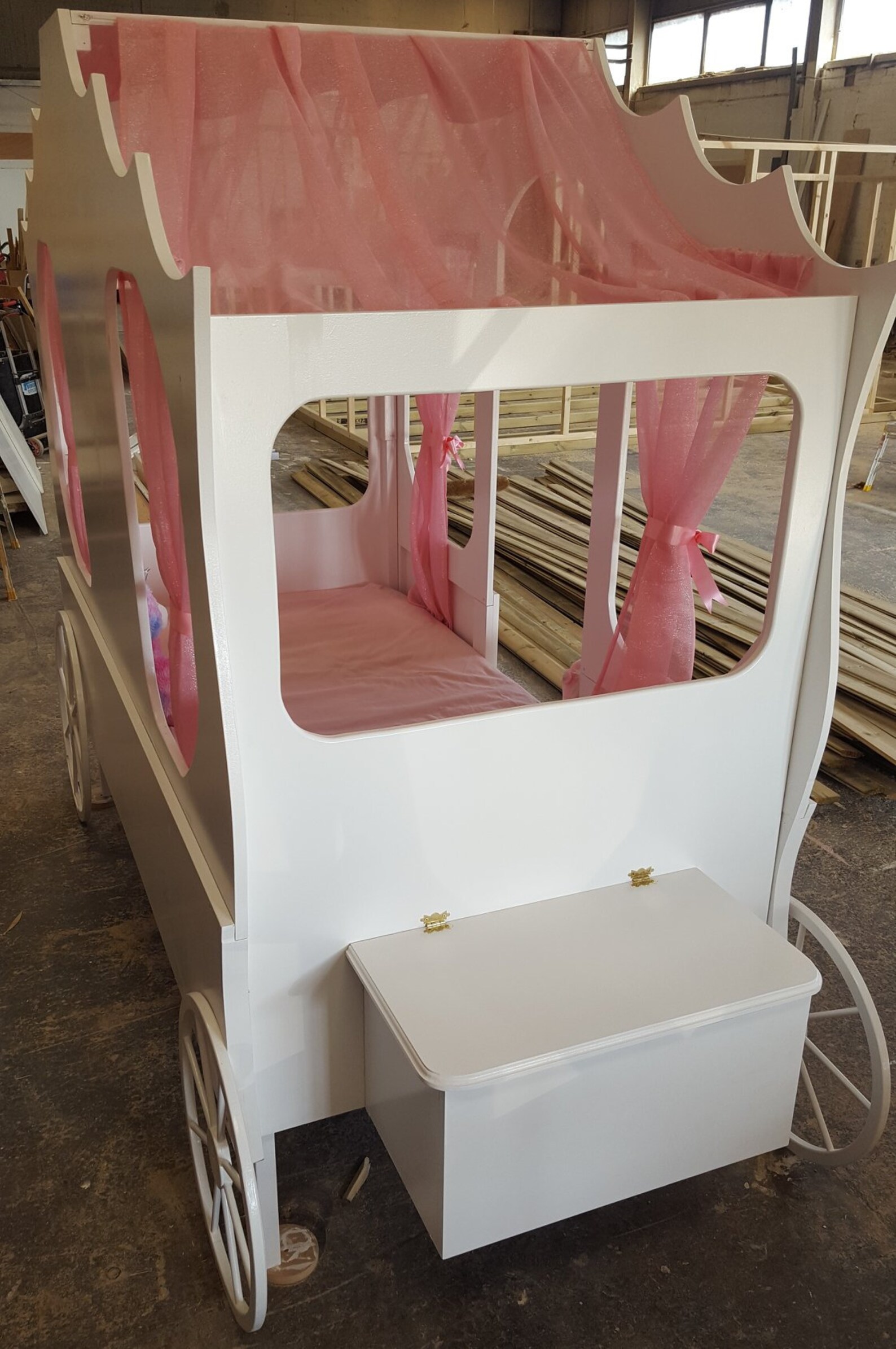 PRINCESS CARRIAGE Girls Bed - Etsy