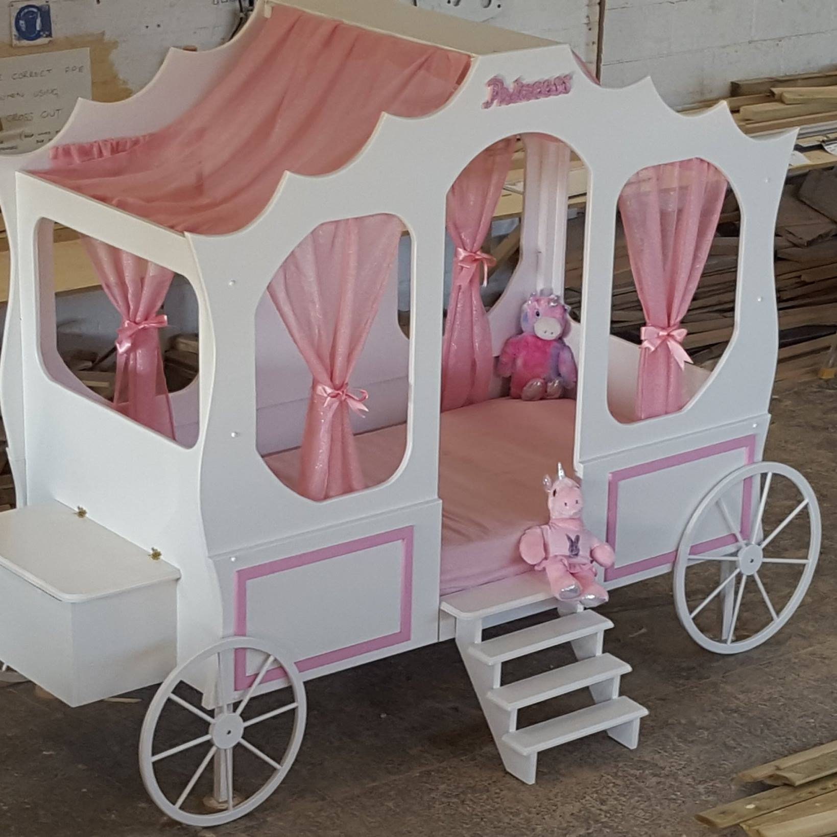 PRINCESS CARRIAGE Girls Bed - Etsy
