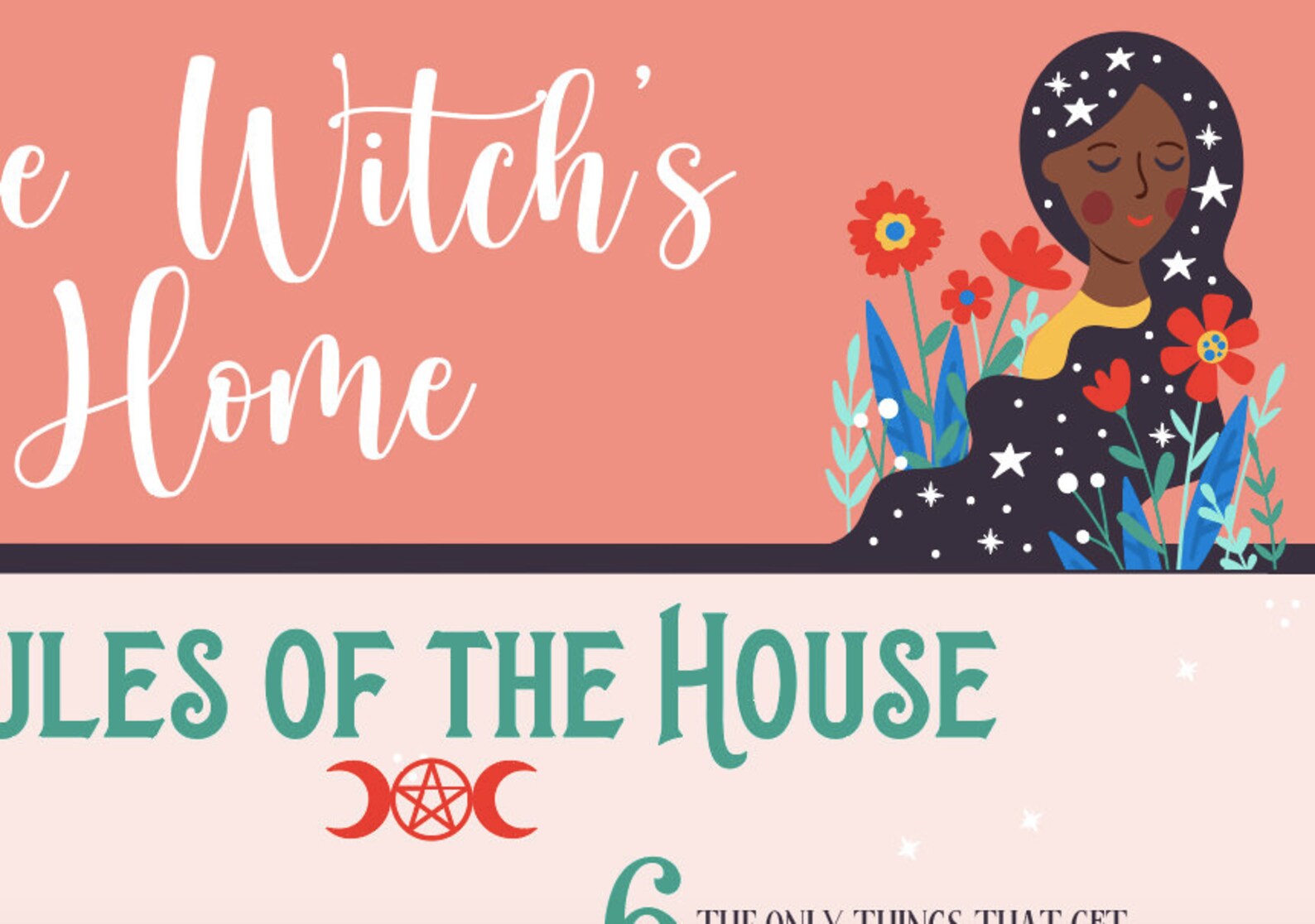 Pagan Witches House Rules Woman of Color - Etsy