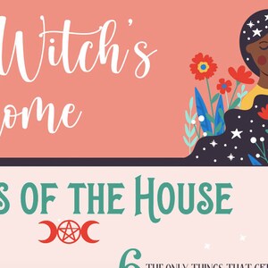 Pagan Witches House Rules Woman of Color - Etsy