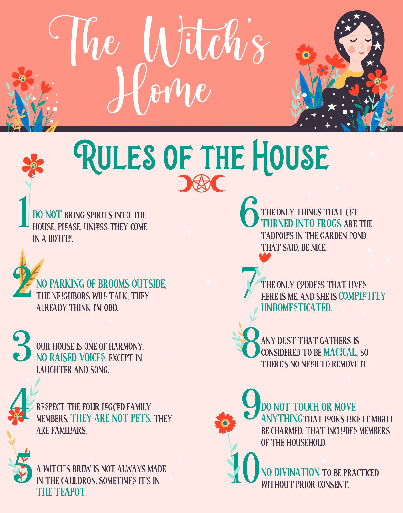 Pagan Witch House Rules - Etsy