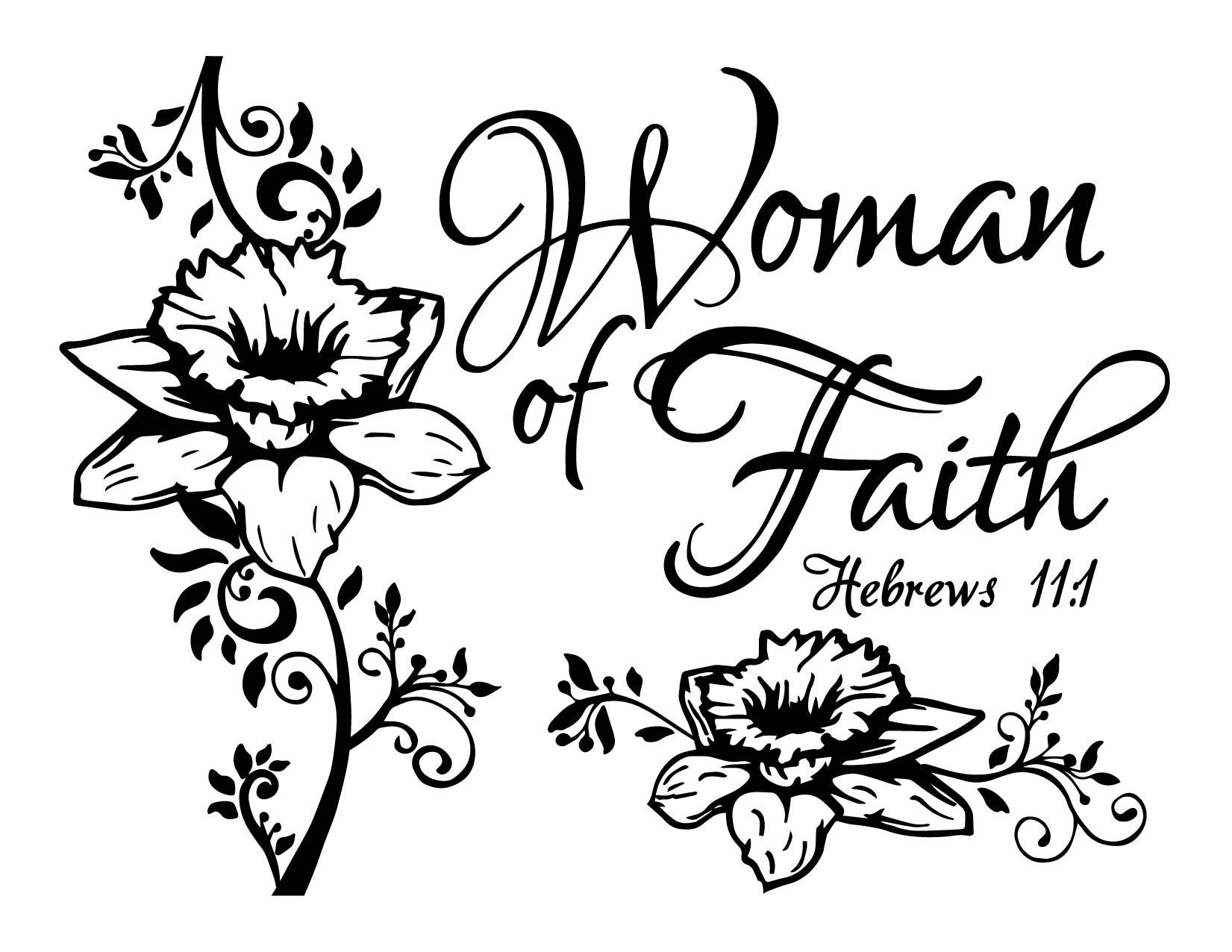 Magnolia Design Co Woman of Faith Stencil | Etsy