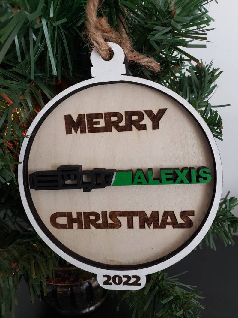 Jedi Christmas Ornament Svg - Etsy