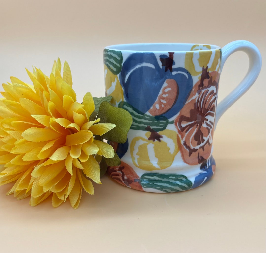 Discontinued Ceramic Emma Bridgewater tumbling Pumpkins 1/2 Pint Mug ...