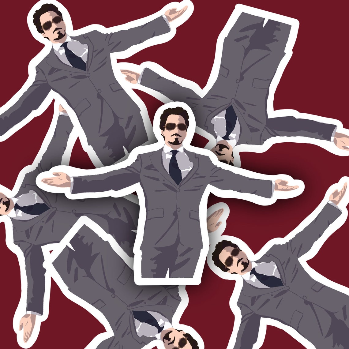 Tony Stark Sticker | Etsy