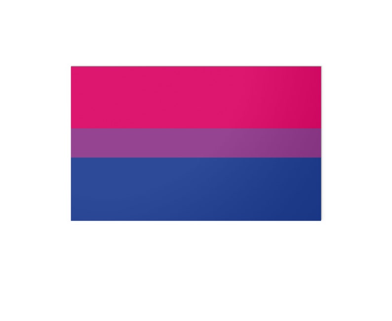 Bisexual Pride Flag Sticker Etsy