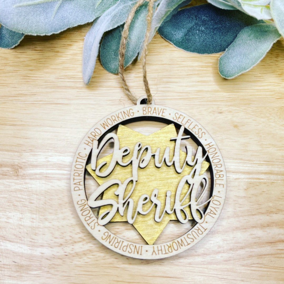 Deputy Sheriff Ornament - Etsy