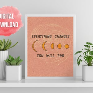 Digital Download Boho Print Boho Art Boho Decor Spiritual Inspirational ...