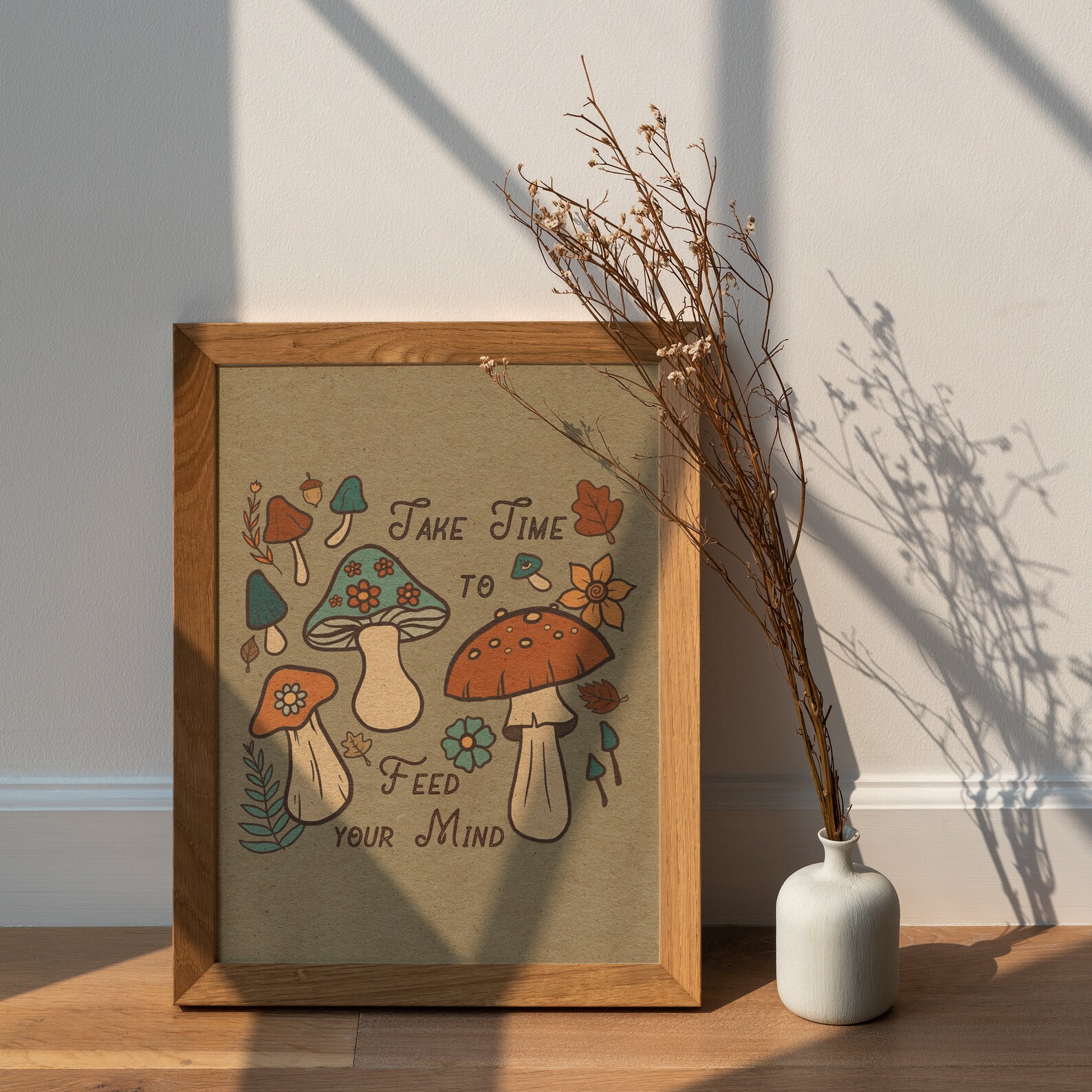 Mushroom Boho Print Boho Art Boho Decor Spiritual - Etsy Canada