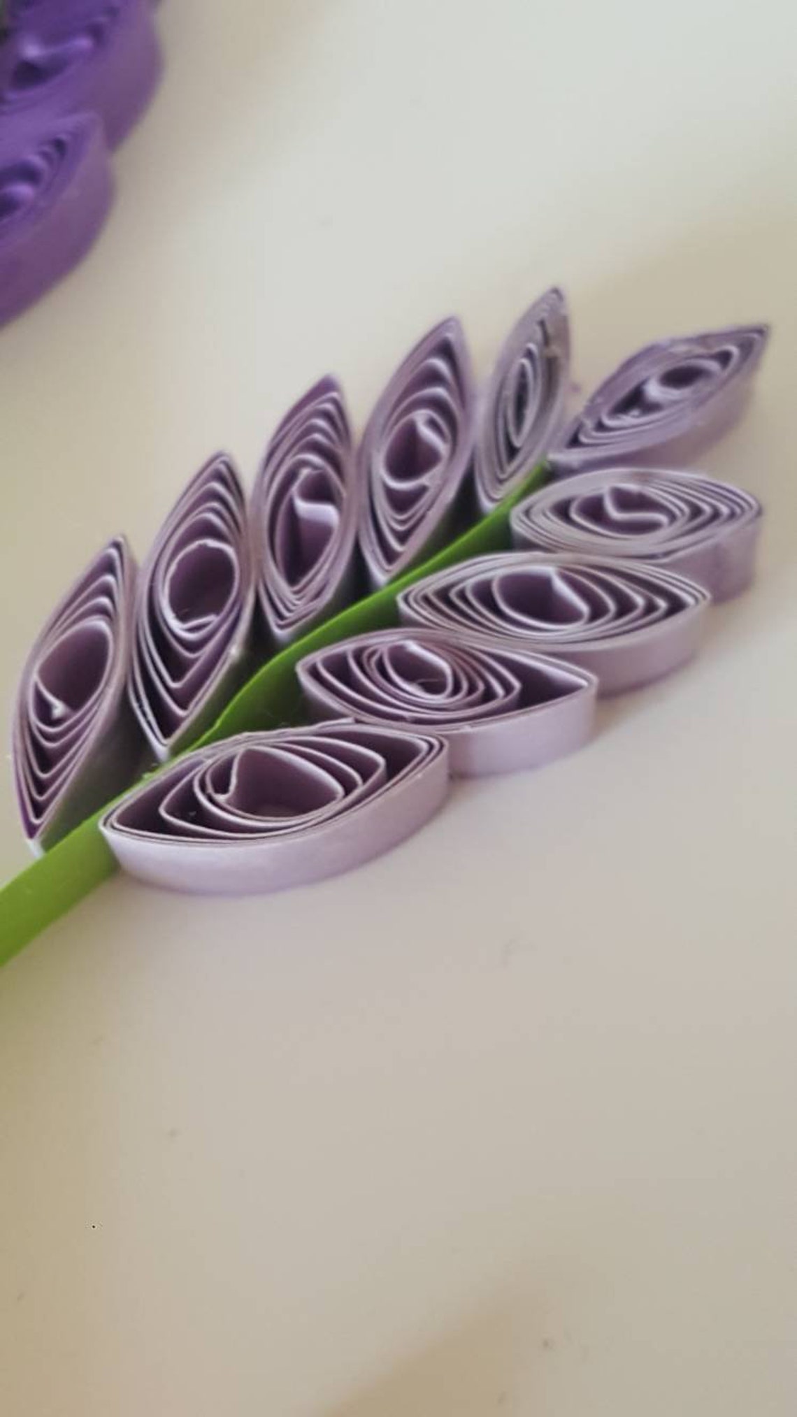 Colourful Lavender Quilled Card - Etsy UK