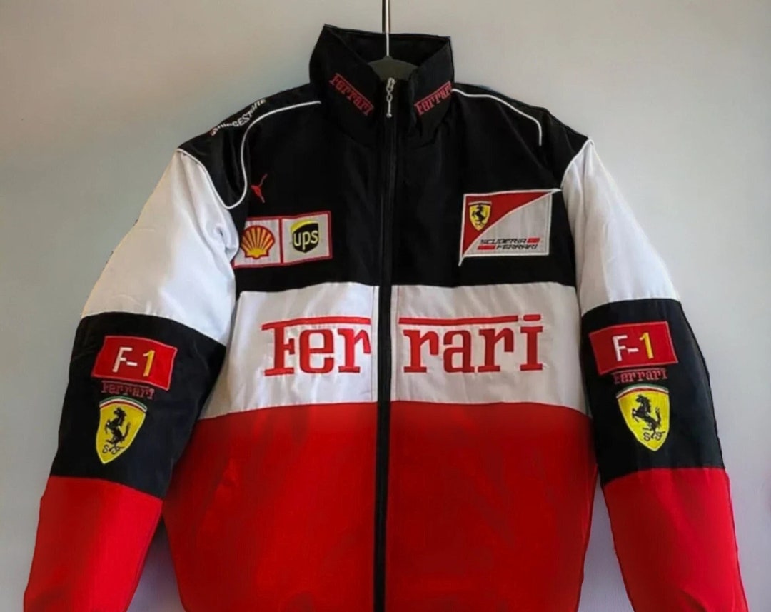 Embroidered Ferrari F1 Jacket Racing Jacket Formula 1 Vintage Vintage ...