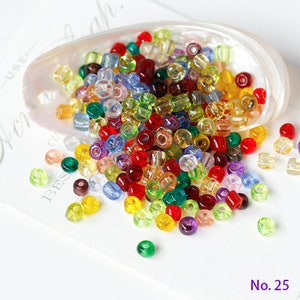 4mm 240pcs Dyed Core Glass Seed Beads (20g) | Colourful Beading ...