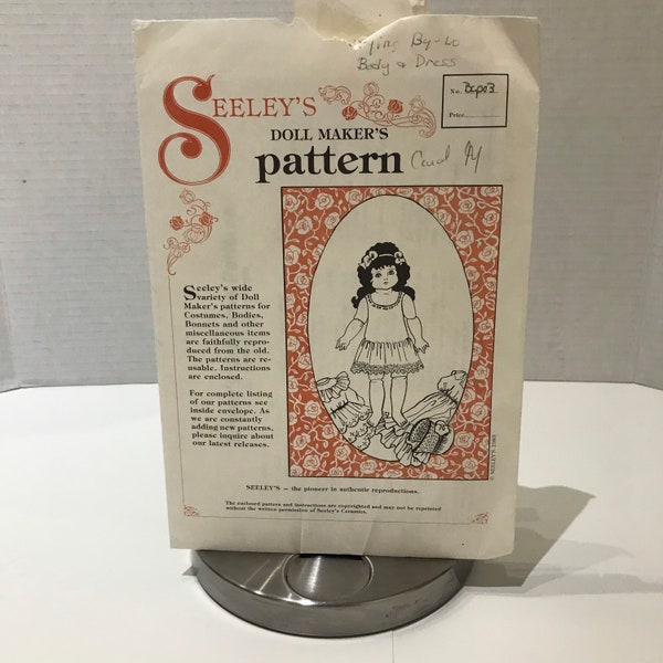 Seeley Doll Pattern - Etsy