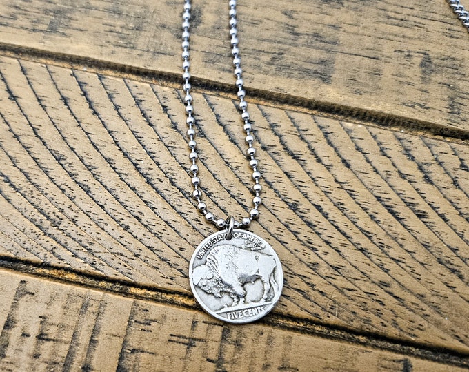 Buffalo Nickel Pendant Necklace - Etsy
