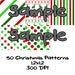 Christmas 50 Pattern Digital Paper Pack Bundle Digital - Etsy