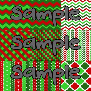 Christmas 50 Pattern Digital Paper Pack Bundle Digital Scrapbook Paper ...