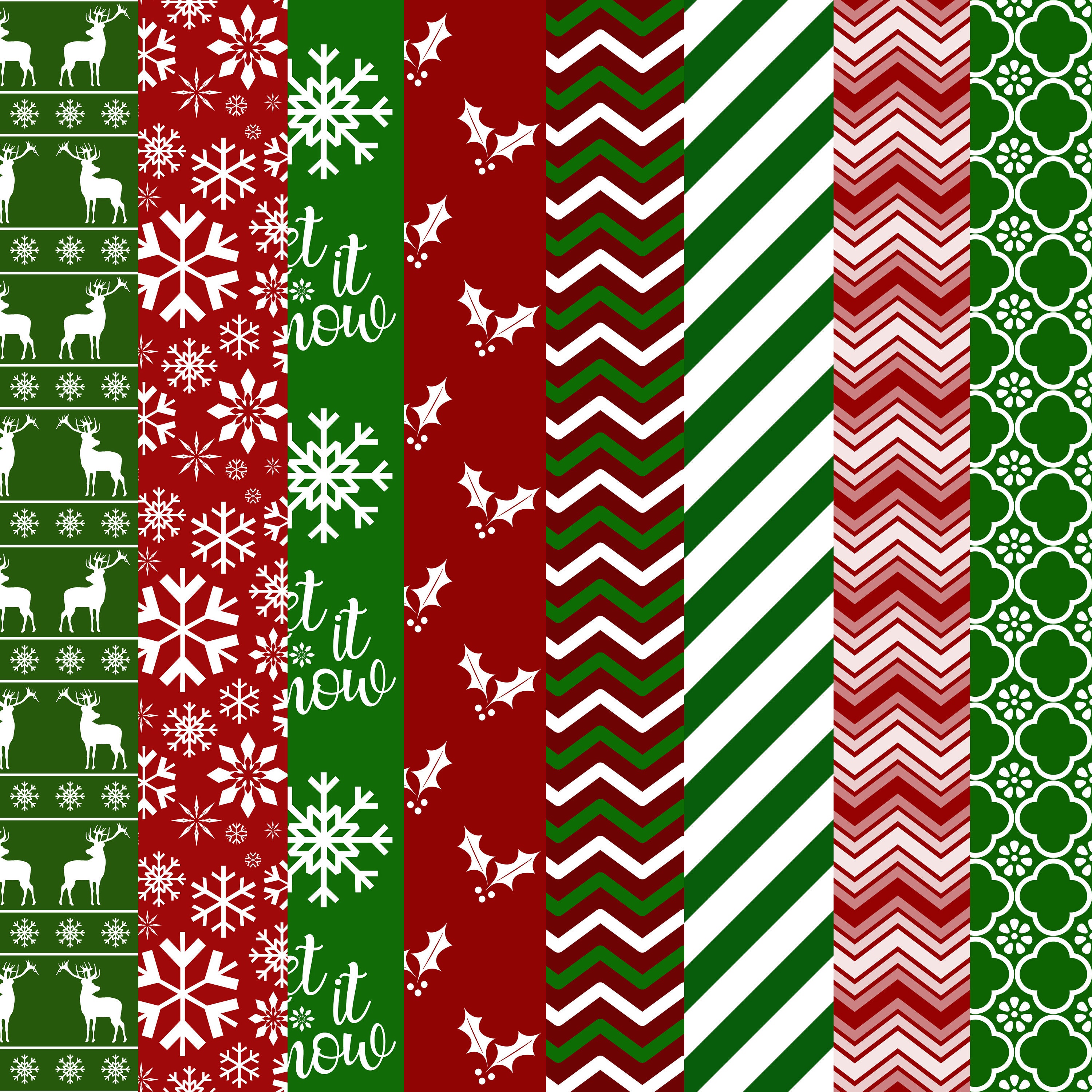 59 Christmas Digital Paper Scrapbook Paper Christmas Paper - Etsy