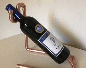 Steampunk wine rack | Etsy