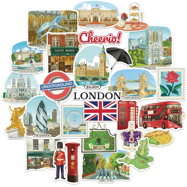 London Stickers - Etsy
