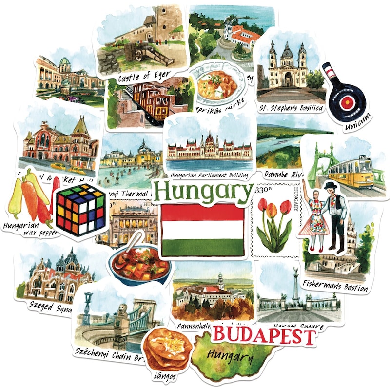 Hungarian Flag Sticker - Etsy