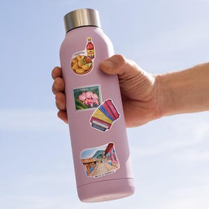 Navy Peony Colorful Colombia Travel Stickers (28pcs) - Hand-illustrated ...