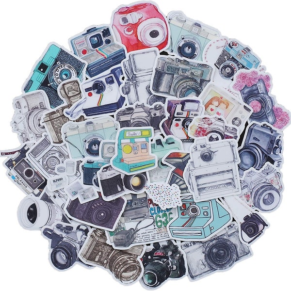 Camera Stickers - Etsy