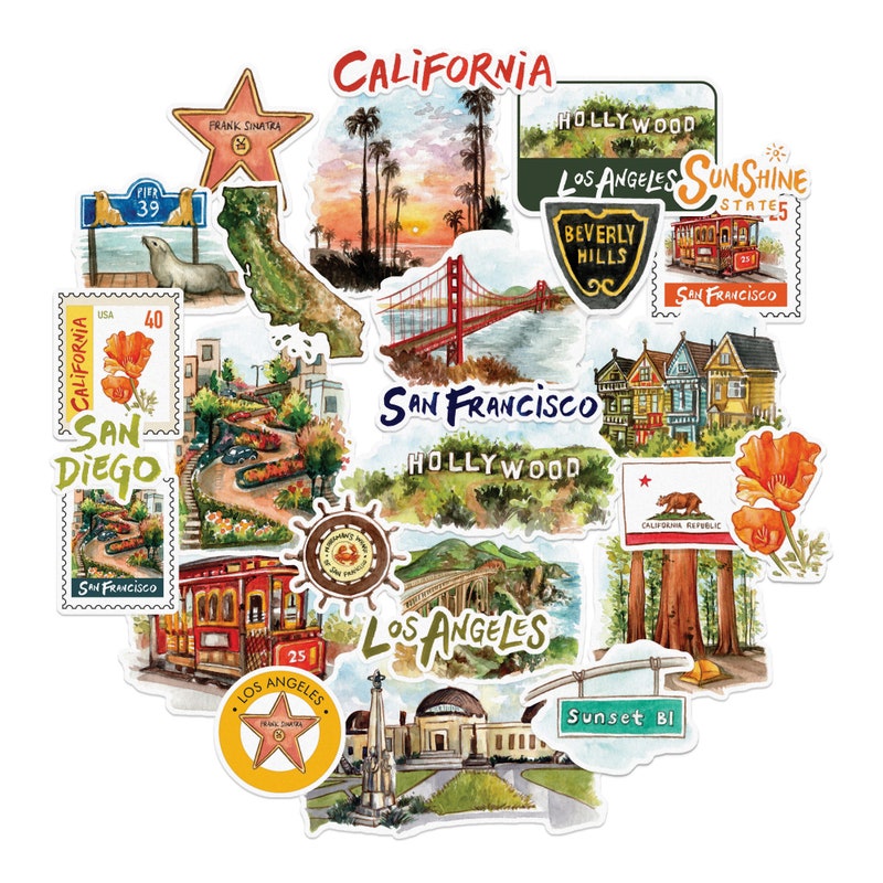 Los Angeles Sticker - Etsy