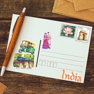 Navy Peony Incredible India Travel Stickers (28pcs) - New Delhi, Indian ...
