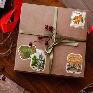 Navy Peony Captivating Cambodia Travel Stickers (28pcs) - Hand ...