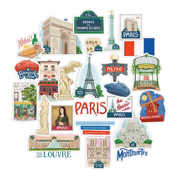 Paris Sticker - Etsy