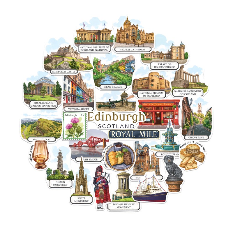 Scotland Travel Stickers - Etsy